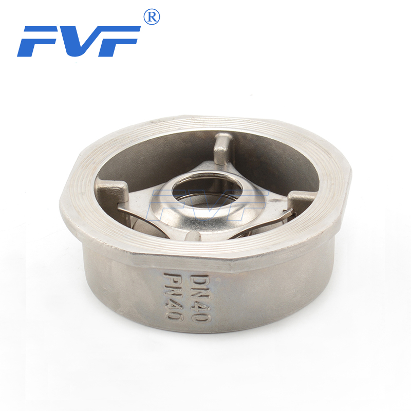 Stainless Steel Single Disc Spring Loaded Wafer No Return Check Valve ...